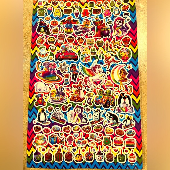 Lisa Frank | Office | Lisa Frank Sticker Sheet Rare New Colorful ...